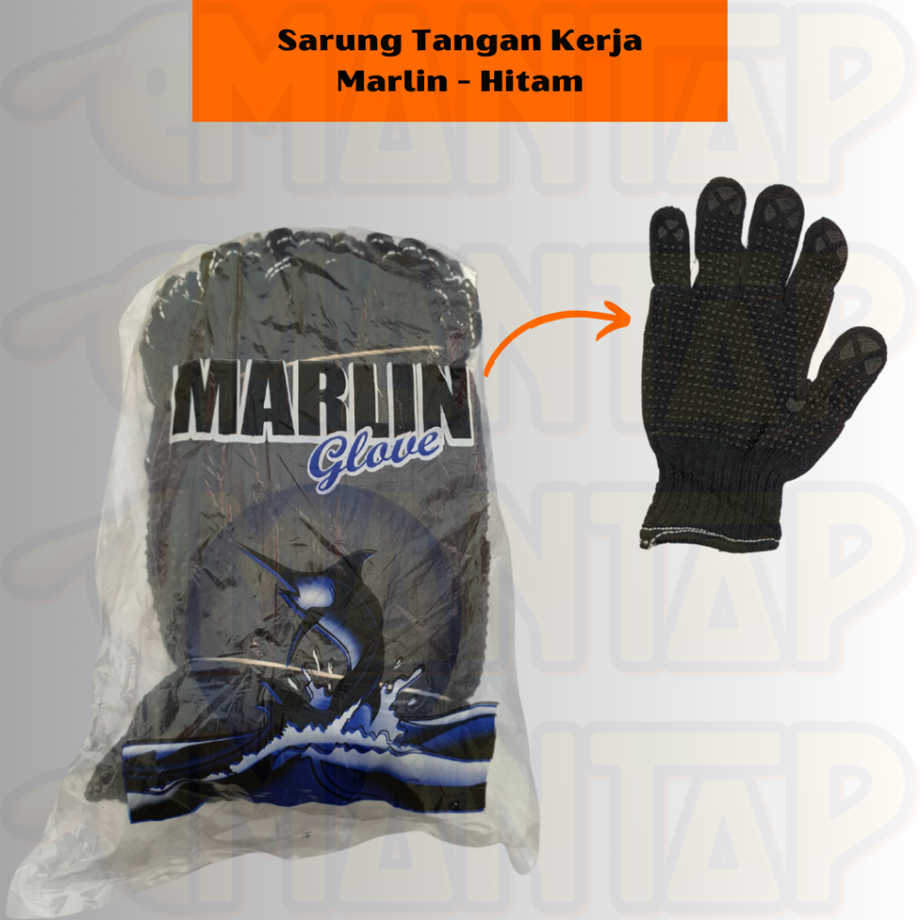 Jual Sarung Tangan Proyek Bintik Marlin - Hitam | Shopee Indonesia