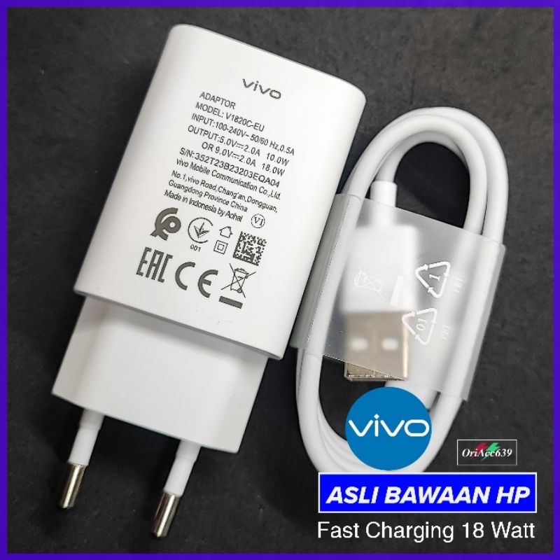 Jual Charger vivo 18 Watt Original Type C / Micro Usb Fast Charging ...