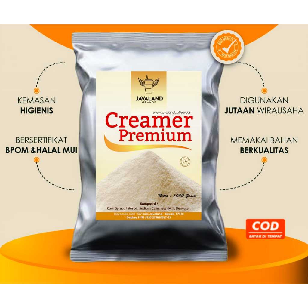 Jual Creamer premium javaland 1kg creamer Bubuk Premium creamer bubuk ...