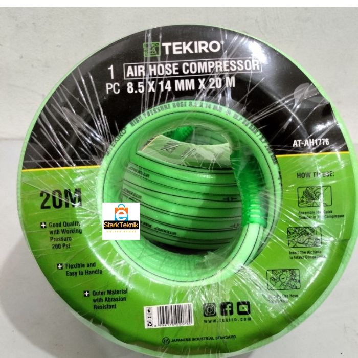 Jual SELANG ANGIN KOMPRESOR COMPRESSOR HIGH PRESSURE TEKIRO 10mm/20mm ...