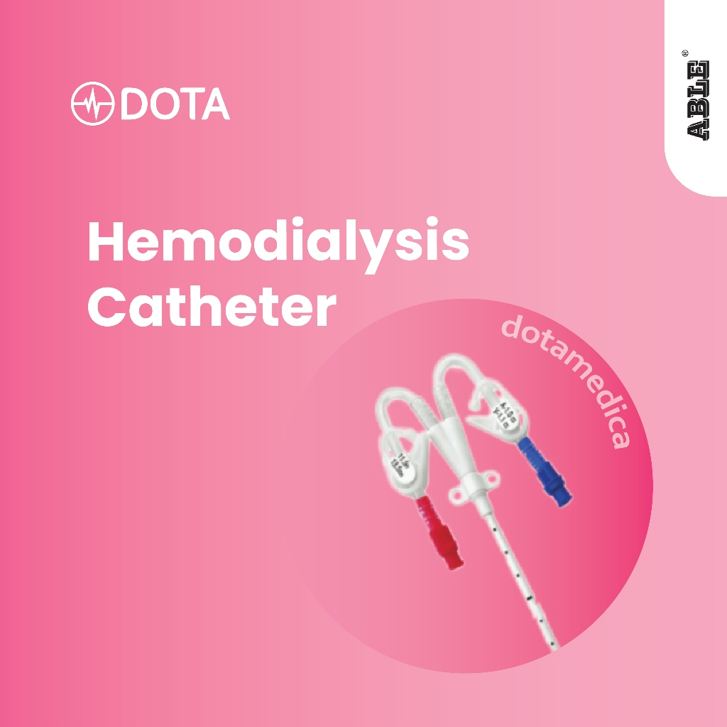 Jual CVC HD / Hemodialysis Catheter Double Lumen 12FRx16CM Curved [ABLE ...