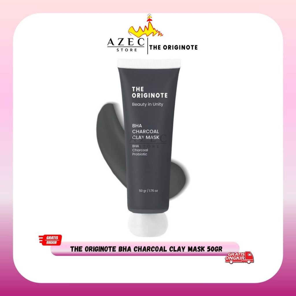 Jual THE ORIGINOTE BHA CHARCOAL CLAY MASK 50GR | Shopee Indonesia