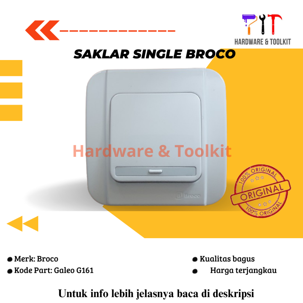 Jual Saklar Lampu Merk Broco dan Stop Kontak Merk Broco Inbow Engkel ...