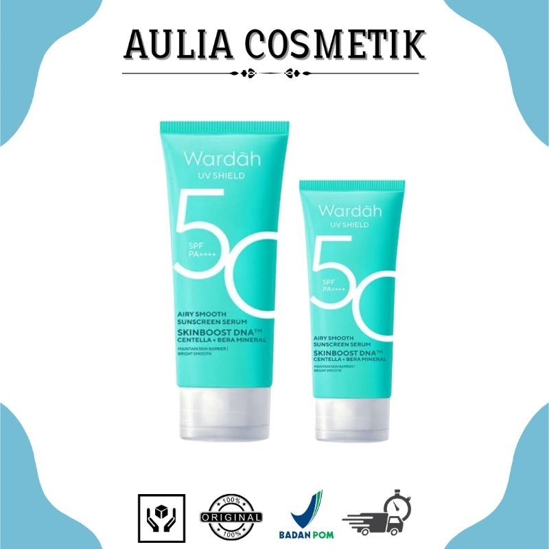 Jual WARDAH UV Shield Airy Smooth Sunscreen Serum SPF 50 Hijau | Shopee ...