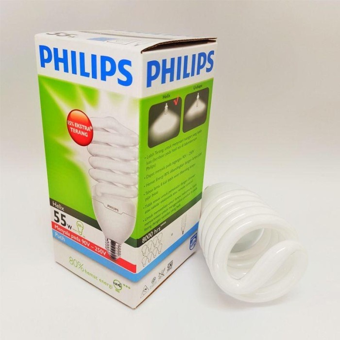 Jual Lampu Philips Tornado Helix 55 w 55 watt Lampu Spiral | Shopee Indonesia