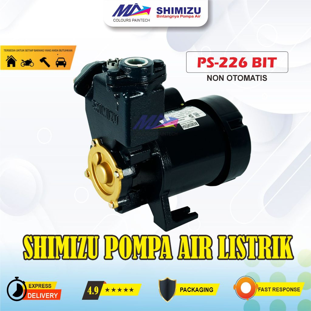 Jual MESIN POMPA AIR SHIMIZU PS 226 BIT NON OTOMATIS | Shopee Indonesia