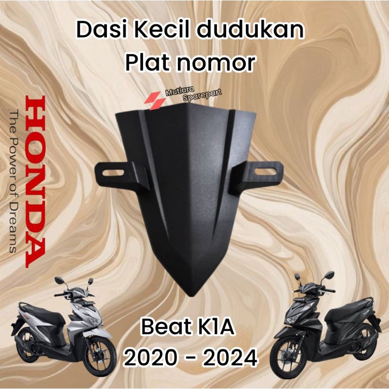 Jual cover front top dasi buta dudukan nopol depan beat new deluxe street K1A 2020 2021 2022 ...