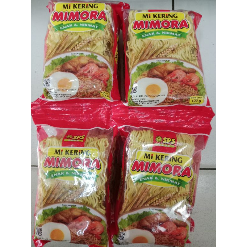 Jual MIE KERING MIMORA 4 PCS 123 GRAM | Shopee Indonesia