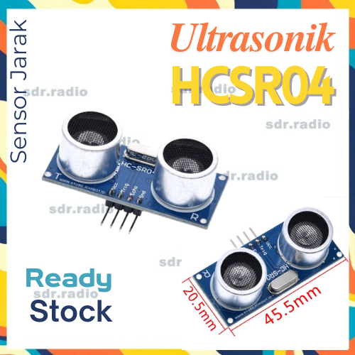 Jual HC-SR04 Sensor Ultrasonic Ping Module Sensor Ultrasonik HCSR04 ...