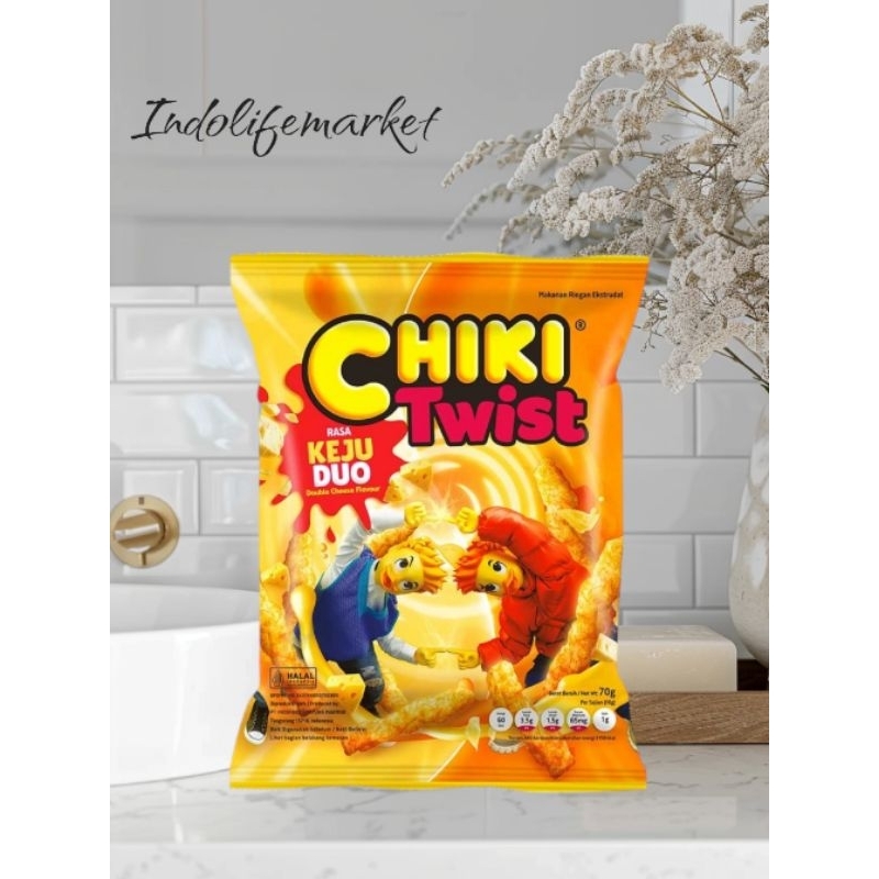 Jual Chiki Snack Twist Keju Duo 70G | Shopee Indonesia
