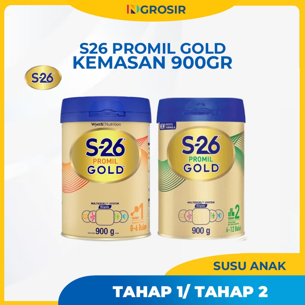 Jual S-26 Promil Gold Tahap 1 & 2 Kemasan 900g Susu Pertumbuhan/S26 ...