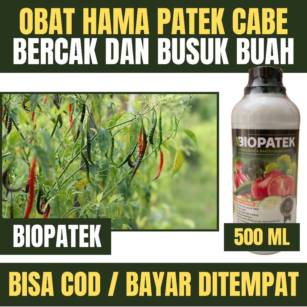 Jual 500 ml BIOPATEK Fungisida & Bakterisida Hayati Obat Patek Tanaman ...