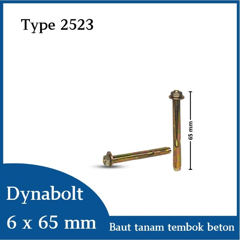 Jual Dynabolt 6 Panjang 65 mm Baut 8 | Dinabolt baut tanam dinding ...