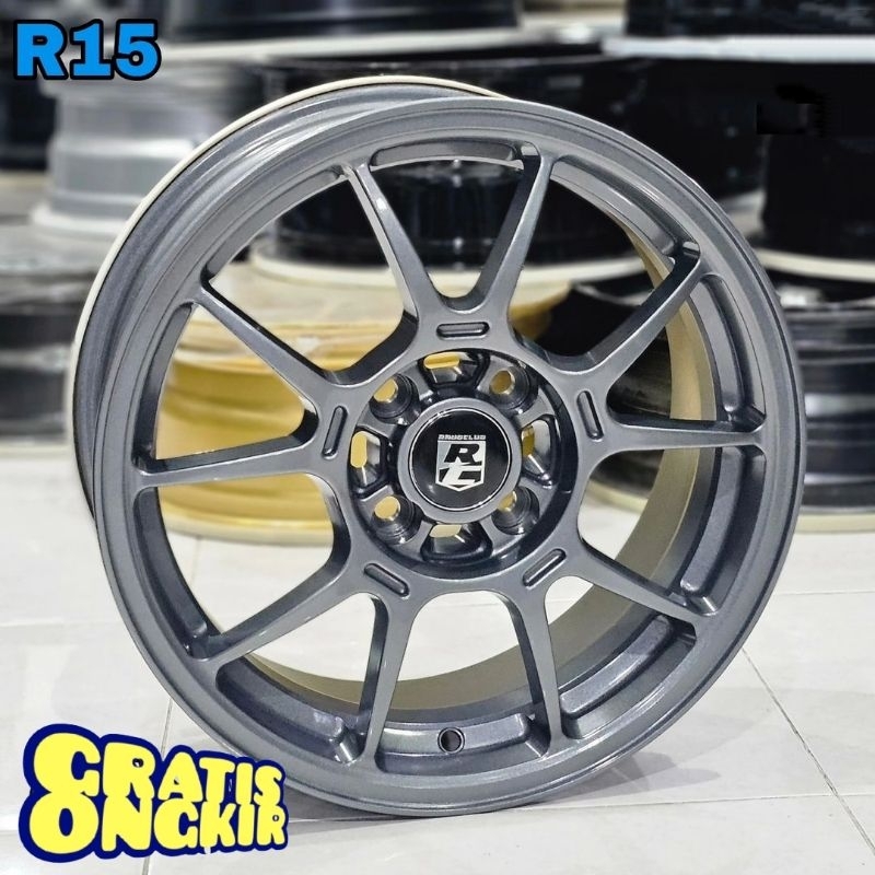 Jual velg racing mobil ring 15 VN1 RC LEBAR 6,5 velg mobil racing R15 velg racing mobil brio ...