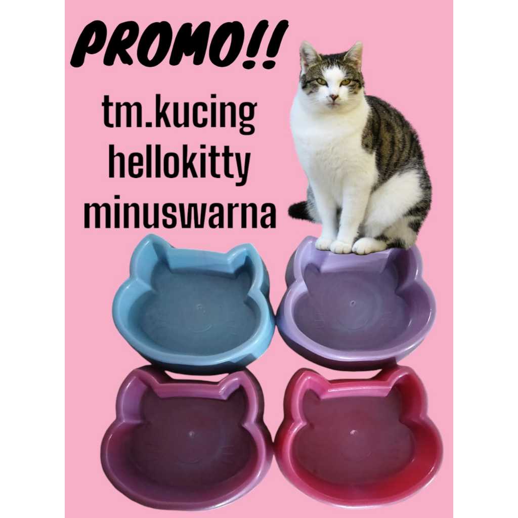 Jual TEMPAT MAKAN KUCING HELLOKITTY MINUSWARNA 5pcs | Shopee Indonesia