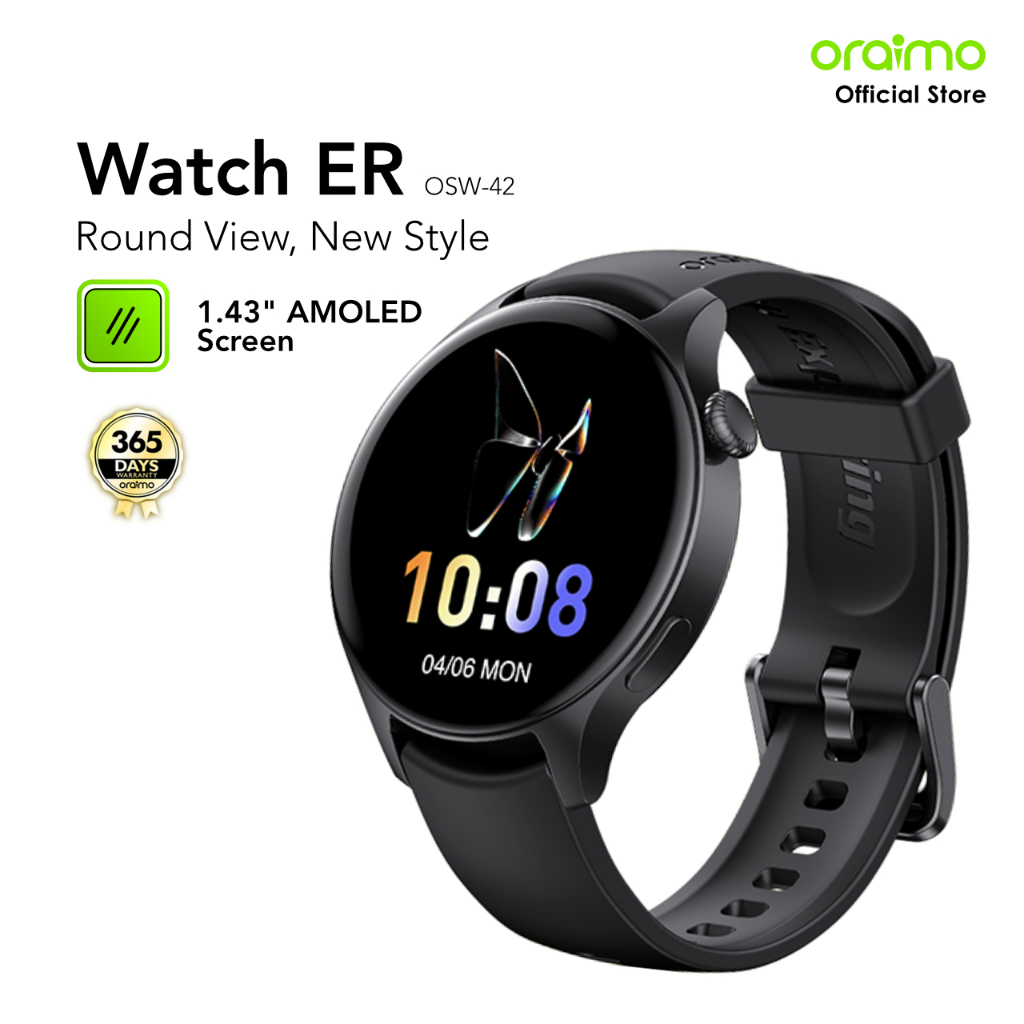 Jual oraimo Jam Tangan Pintar Smartwatch 1.43'' AMOLED OSW-42 Bluetooth ...