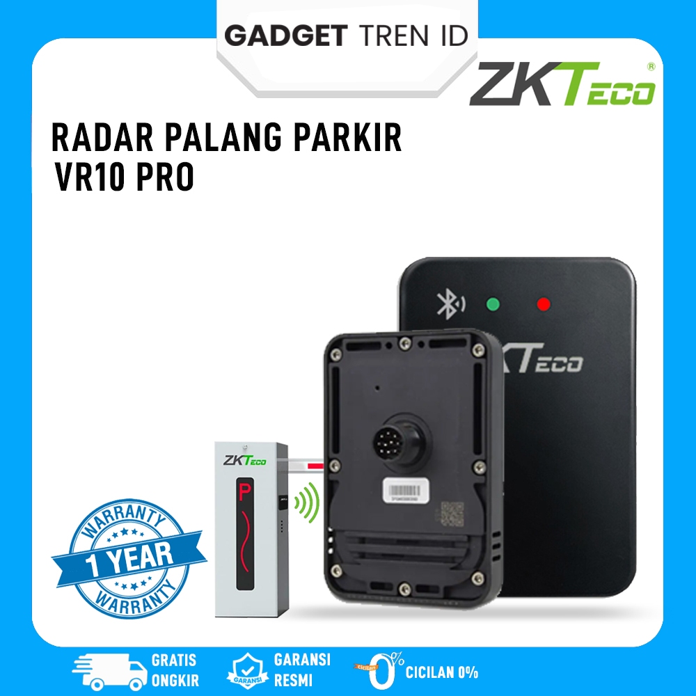 Jual Reader Radar Palang Parkir | Barrier Gate Radar ZKTeco VR10 Pro ...