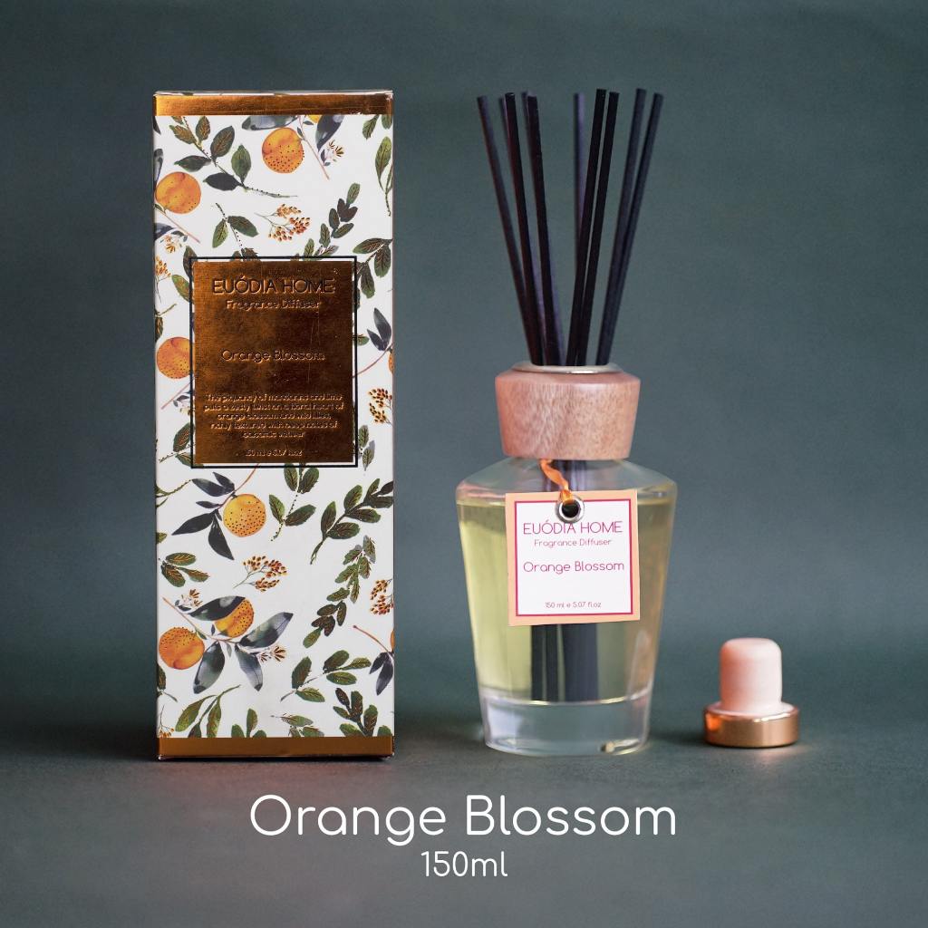 Jual Euodia Home Orange Blossom Fragrance Diffuser 150 ml - Aromaterapi Pengharum Ruangan Reed ...