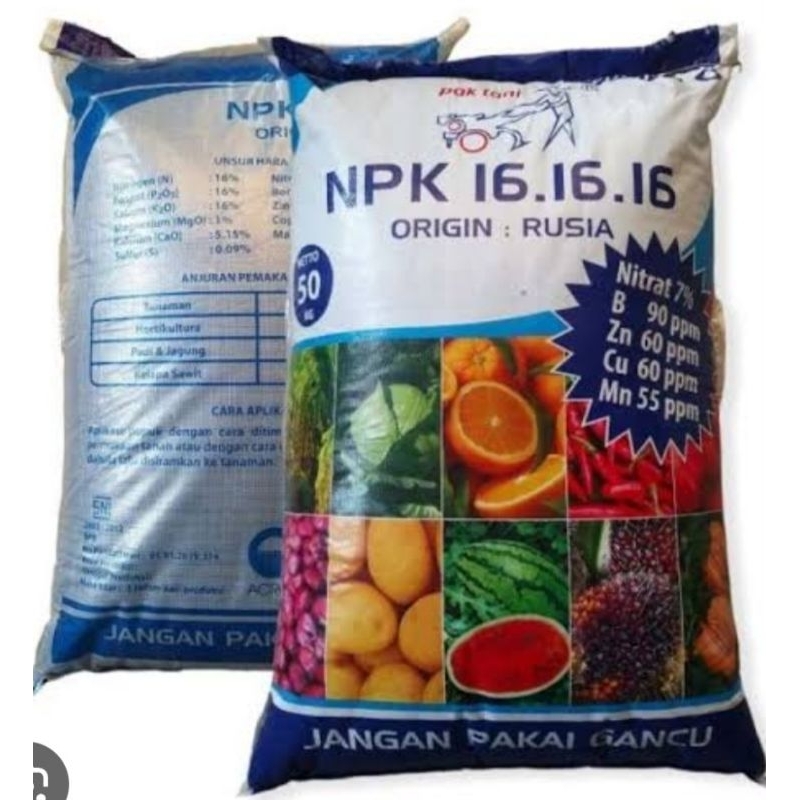 Jual Pupuk NPK 16 16 16 Pak Tani 1 SAK BESAR - 50 KG | Shopee Indonesia