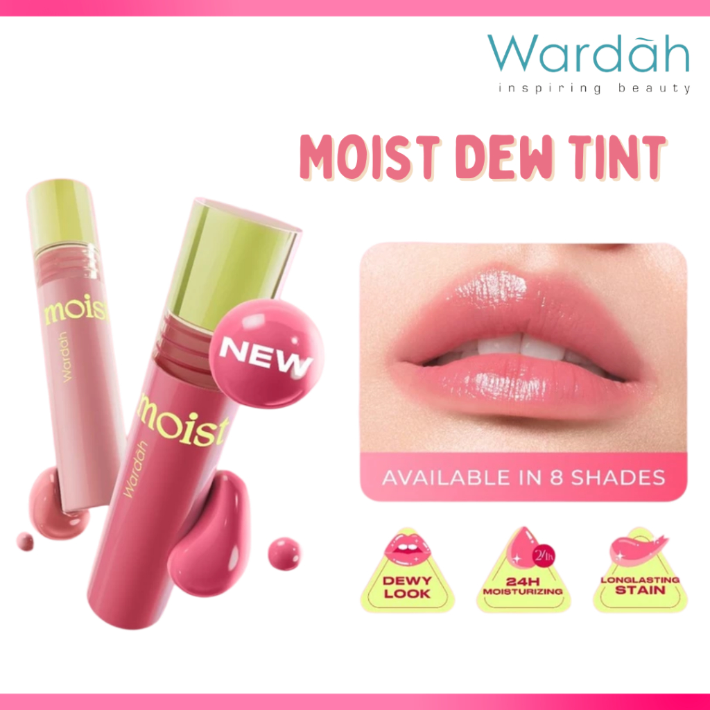 Jual Wardah Moist Dew Tint 3g/Lip Tint | Shopee Indonesia