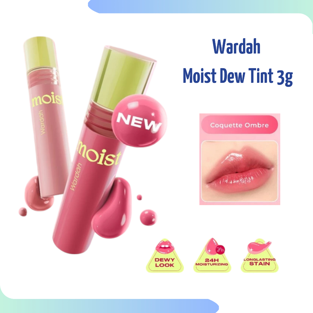 Jual Wardah Moist Dew Tint 3g / Lip Tint | Shopee Indonesia