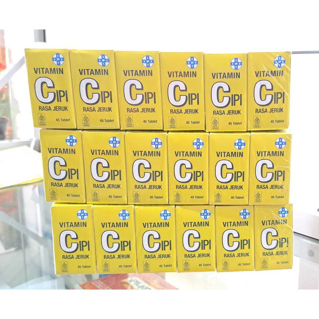 Jual VITAMIN C IPI 1 SLOP (1 LUSIN ISI 12 BOTOL) VITAMIN C IPI 45 ...