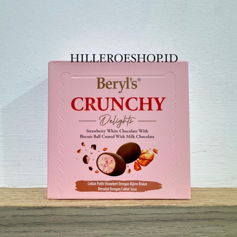 Jual COKLAT BERYL'S 60GRAM CRUNCHY DELIGHT STRAWBERRY WHITE CHOCOLATE ...