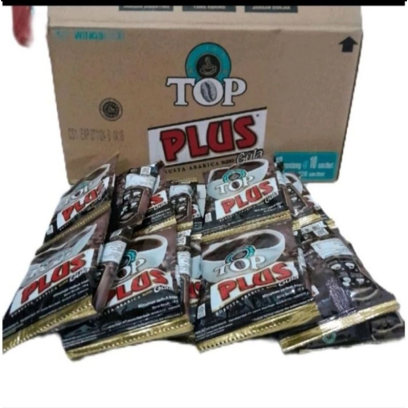 Jual kopi top plus gula 18 gr 1 dus isi 120 sachet | Shopee Indonesia