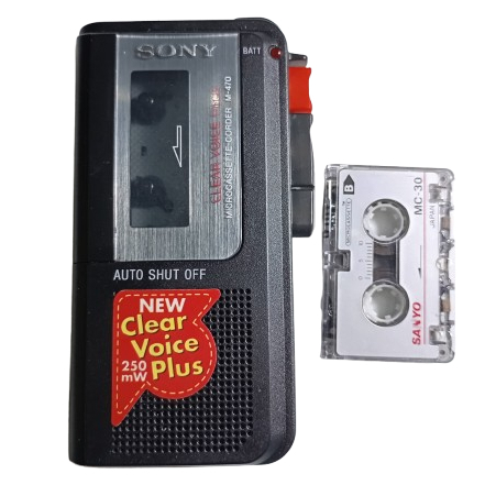 Jual audio micro - sony m-470 micro cassette recorder mini tape ...