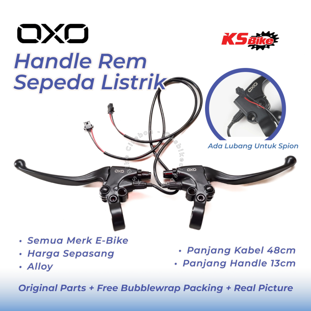 Jual Sepasang Gagang Rem E Bike Sepeda Listrik Handle Rem OXO E-Bike ...
