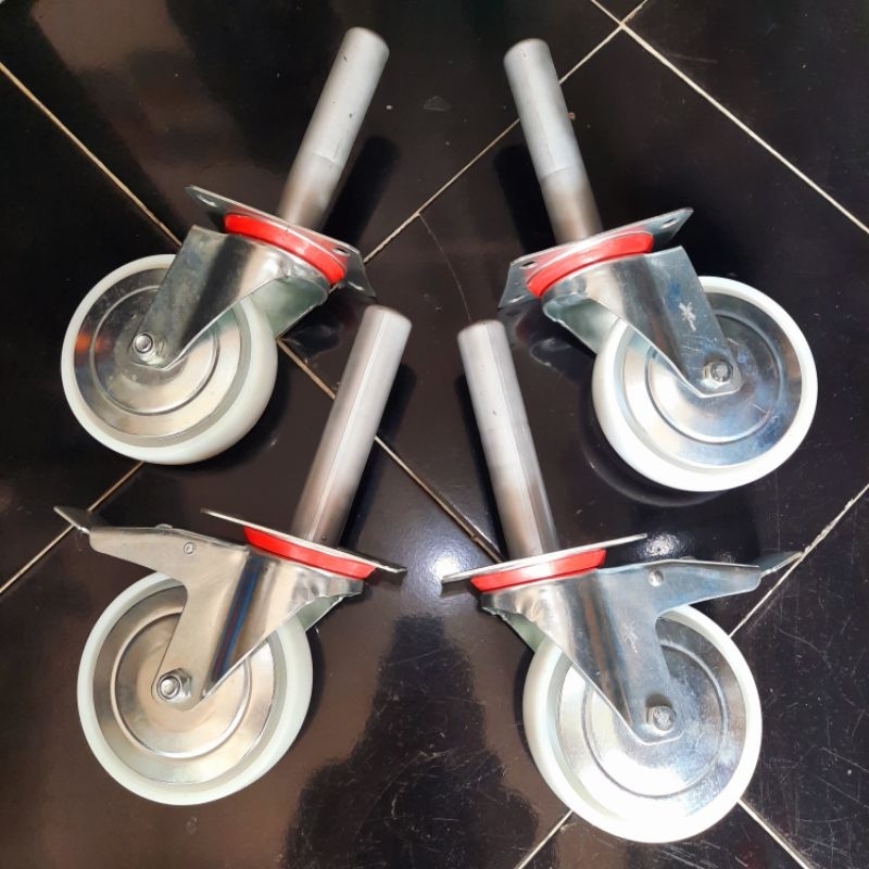 Jual Roda scaffolding 6" inch nilon / plastik roda perancah steger ...