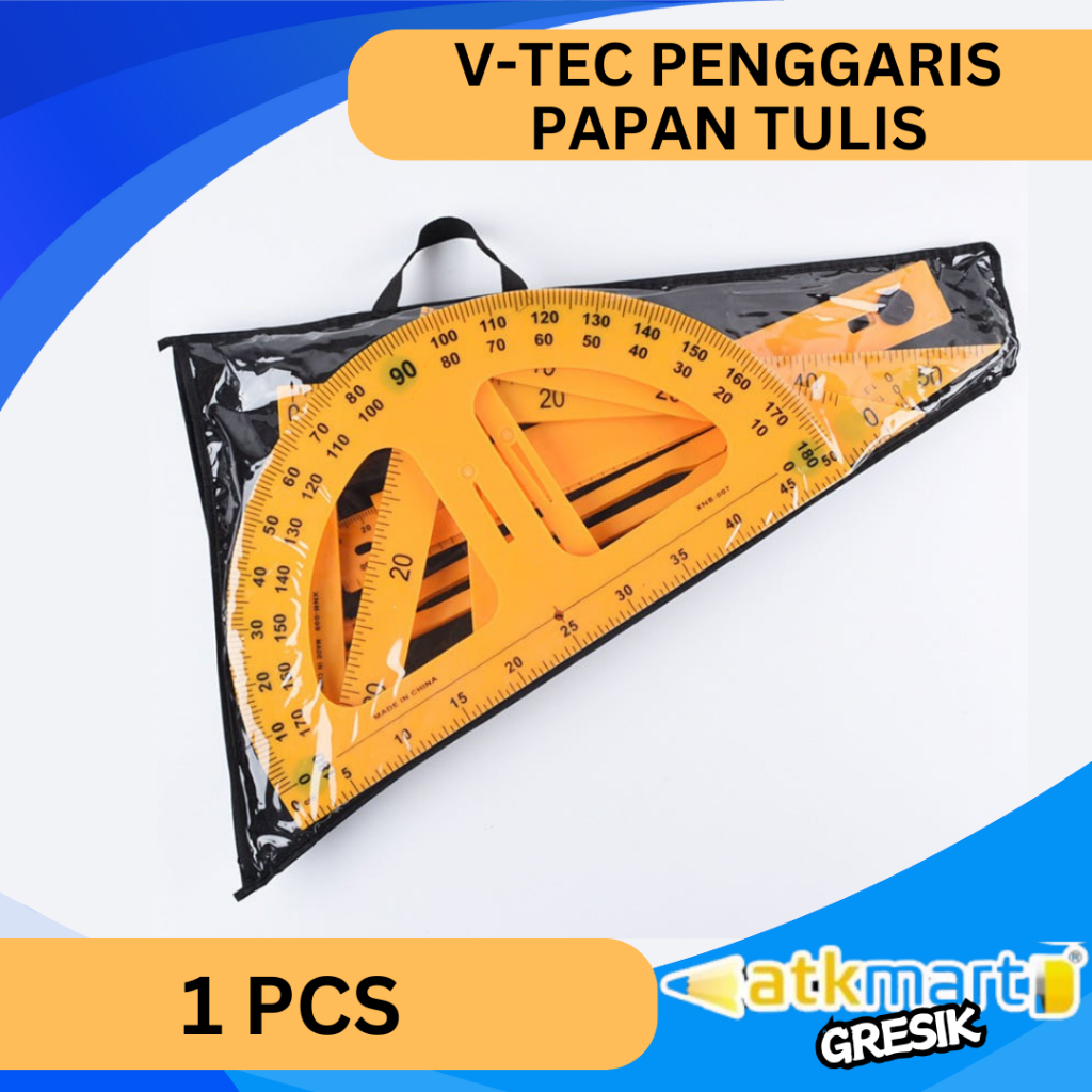 Jual V TEC PENGGARIS PAPAN TULIS PENGGARIS BESAR RULER ARC XNB BUSUR ...