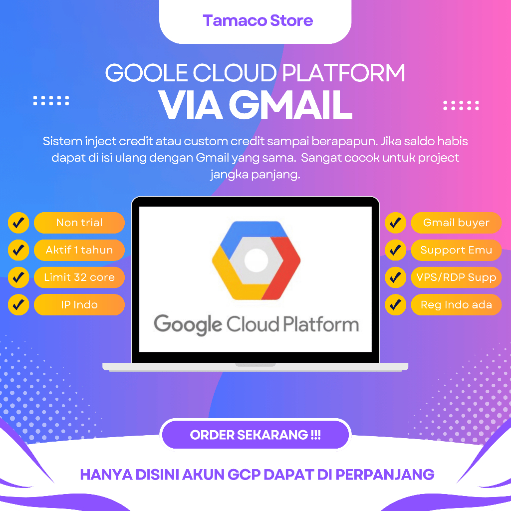 Jual Google Cloud Platform / GCP Via Gmail | Shopee Indonesia