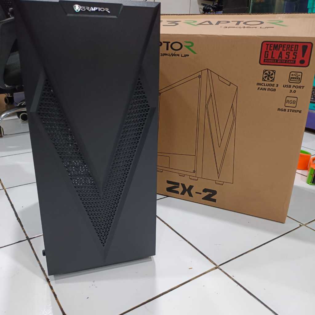Jual Casing PC Gaming Raptor ZX-2 ATX Free 3Fan RGB | Shopee Indonesia