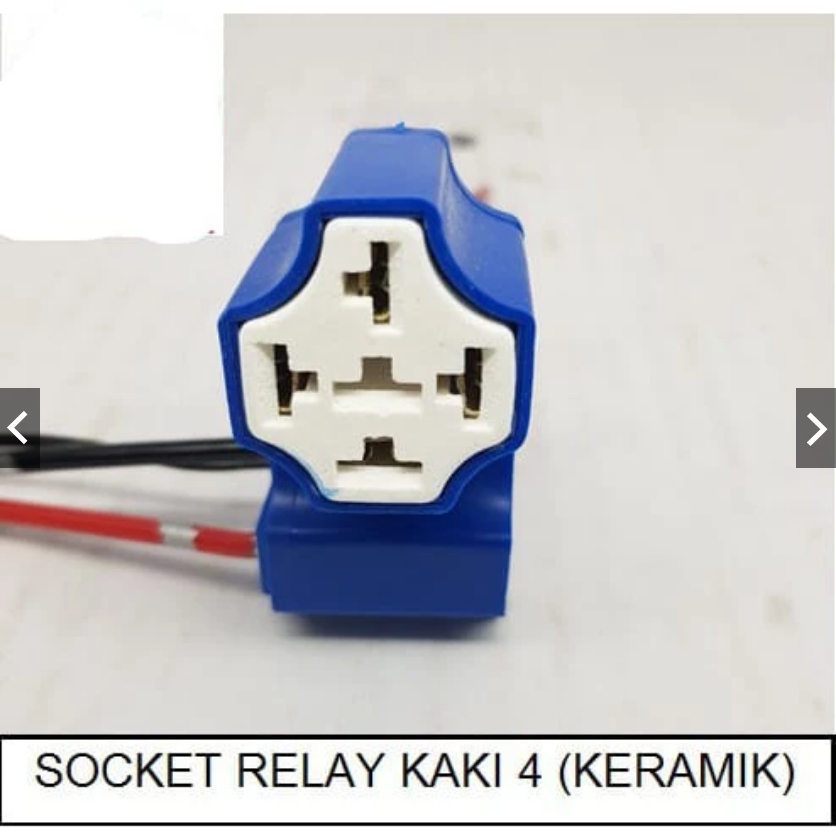 Jual (AUTO IMP) SOCKET KABEL RELAY CERAMIC - SOKET RELAY KLAKSON ...