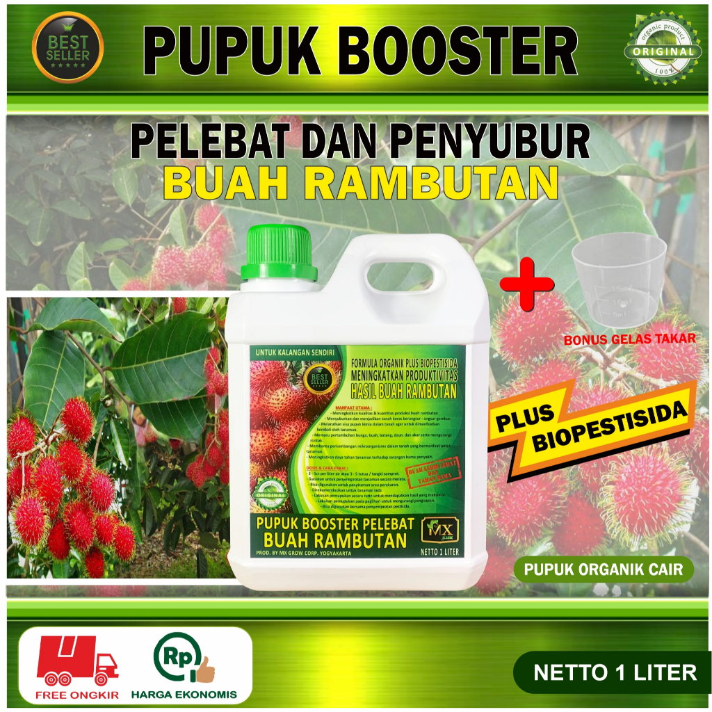 Jual Pupuk Organik Cair RAMBUTAN , POC Pelebat, Penyubur, Perangsang ...