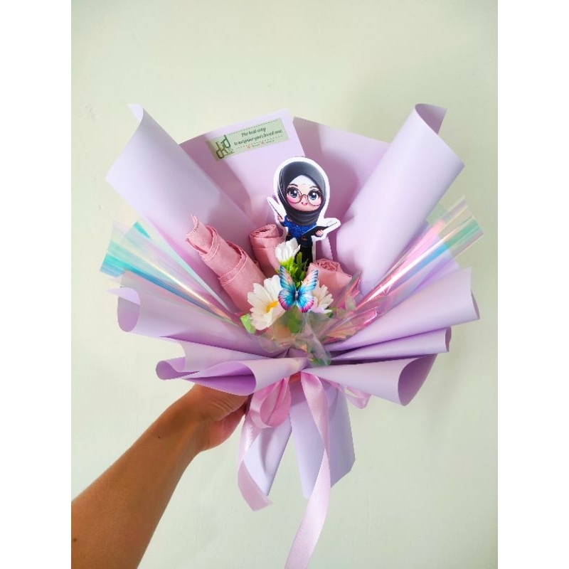 Jual [PO] hijab bouquet/ buket hari guru / hadiah hari guru/ kado hari ...