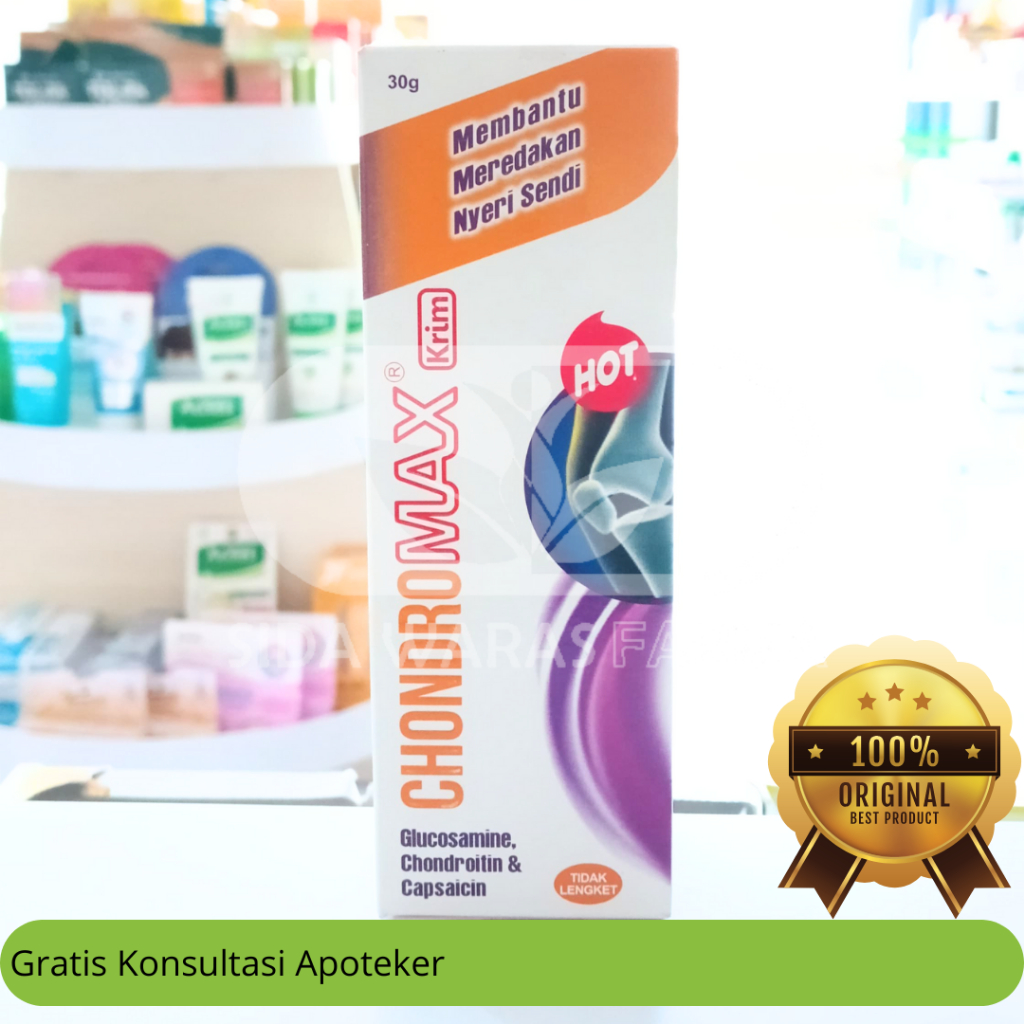 Jual CHONDROMAX KRIM 30 GR - PEREDA NYERI SENDI (Exp Febuari 2025 ...