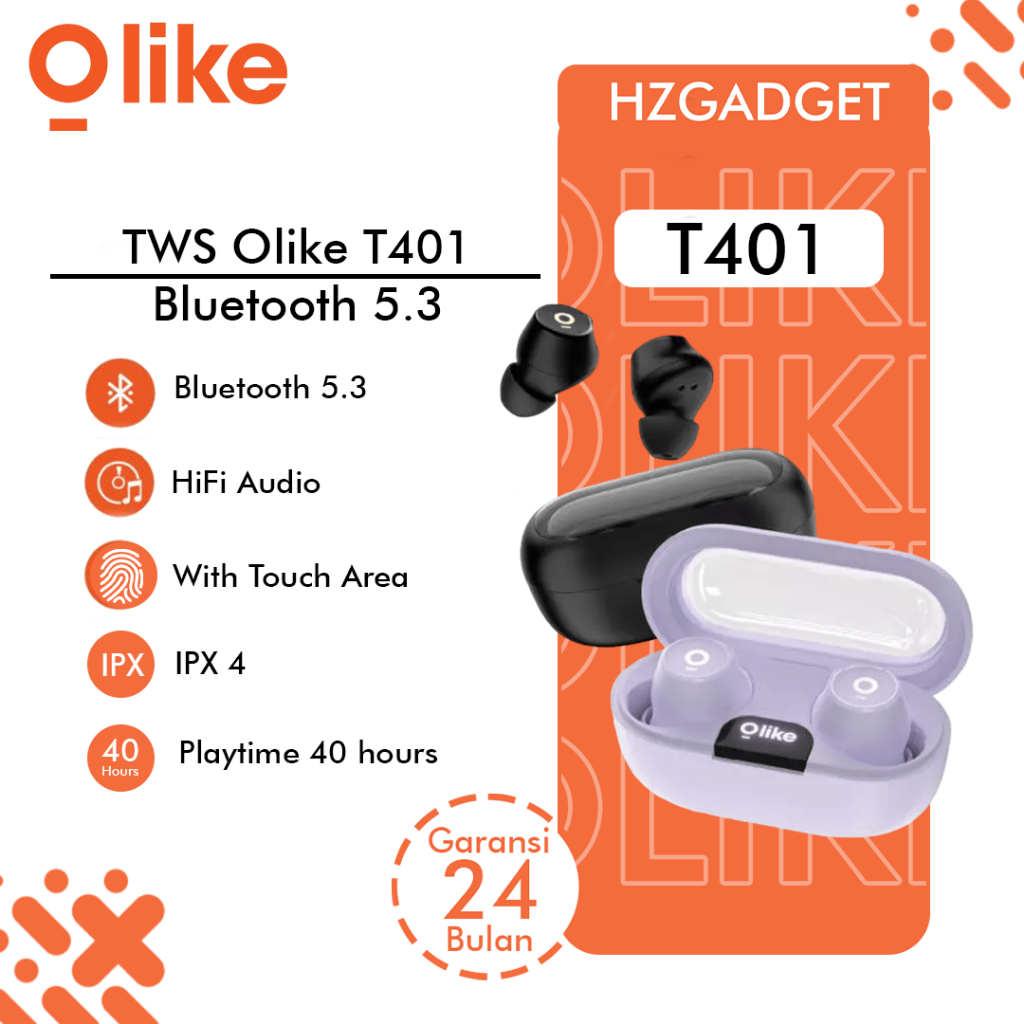 Jual OLIKE TWS T401 Wirelles Bluetooth 5.3 Hifi Audio | Shopee Indonesia