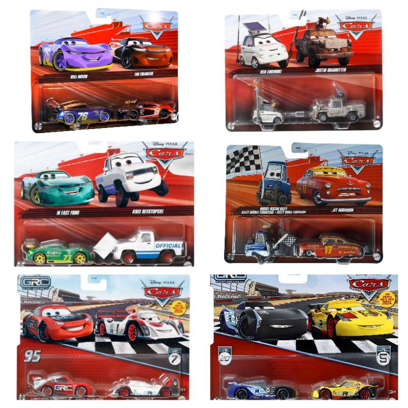 Jual Disney Pixar Cars McQueen diecast 2 pack car original | Shopee ...