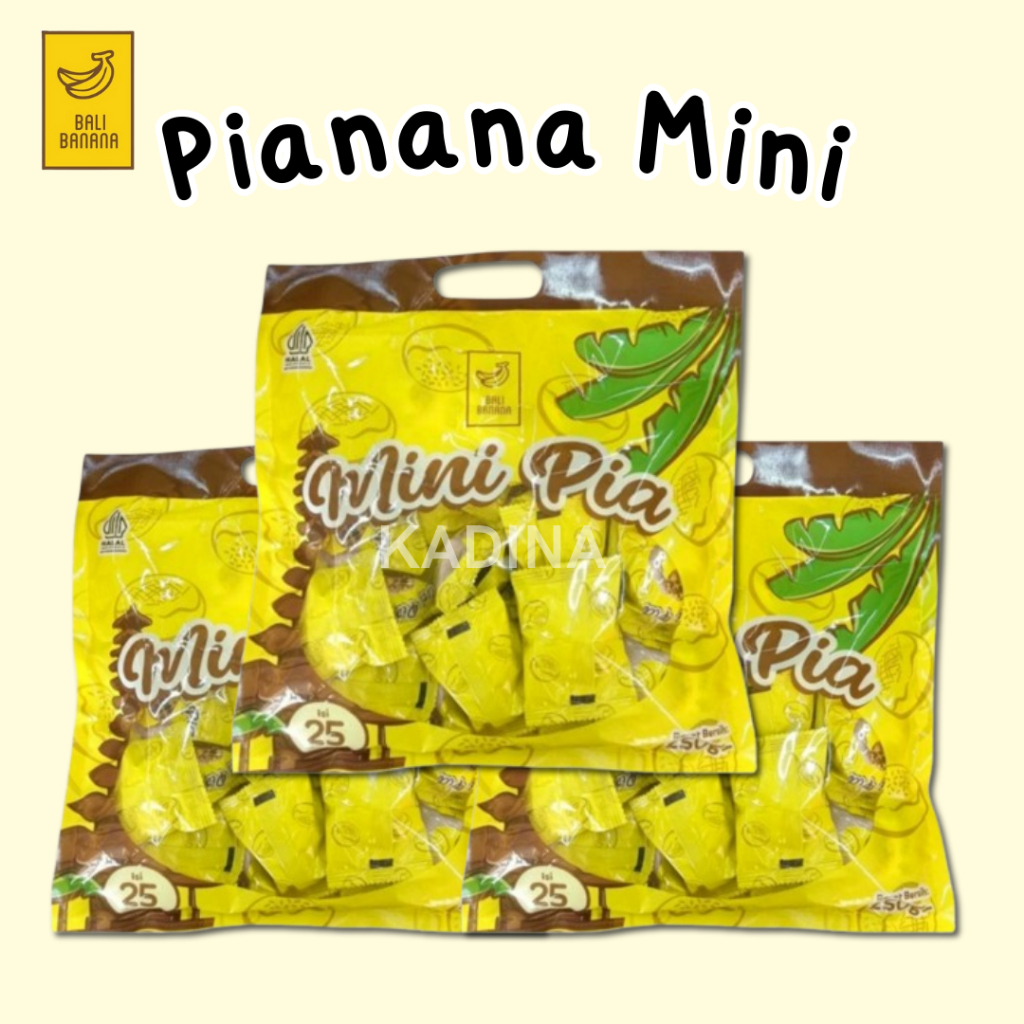Jual BALI BANANA | MINI PIA ISI 25 PCS | Mini Pia | Pia Coklat Pisang ...