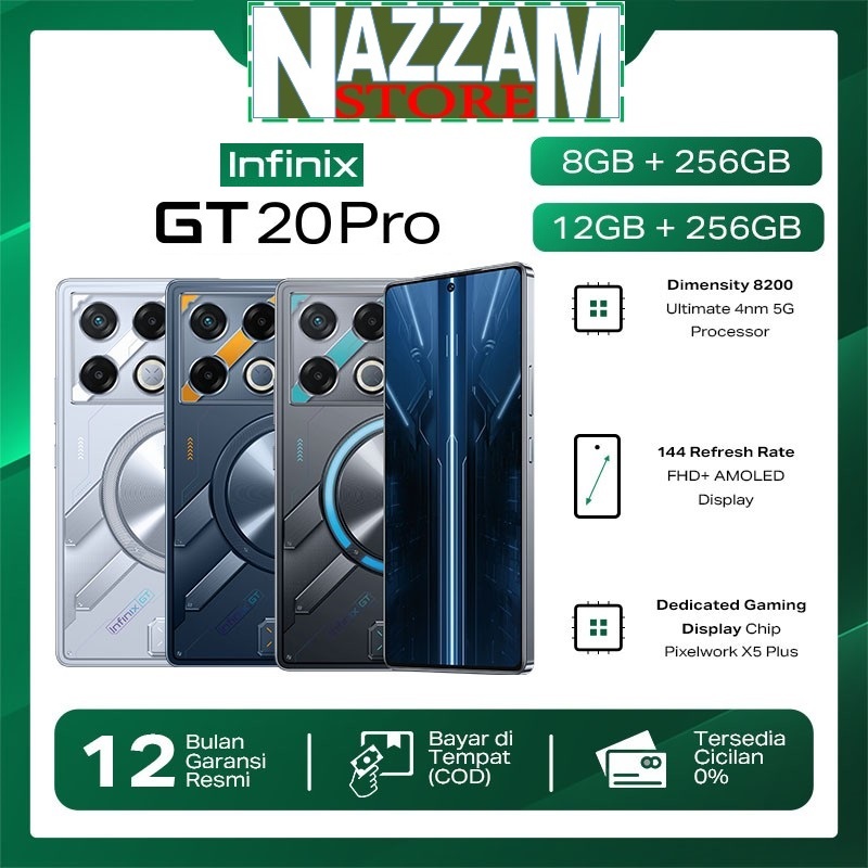 Jual Infinix GT 20 Pro 5G 12/256 8/256 12+12/256 8+8/256 GB Garansi Resmi Infinix 1 Tahun ...