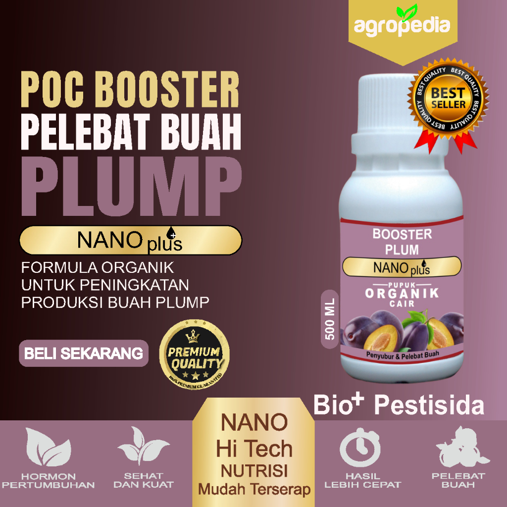 Jual NUTRISI BOOSTER Pupuk Plump Agar Cepat Berbuah, Super Pelebat Buah ...