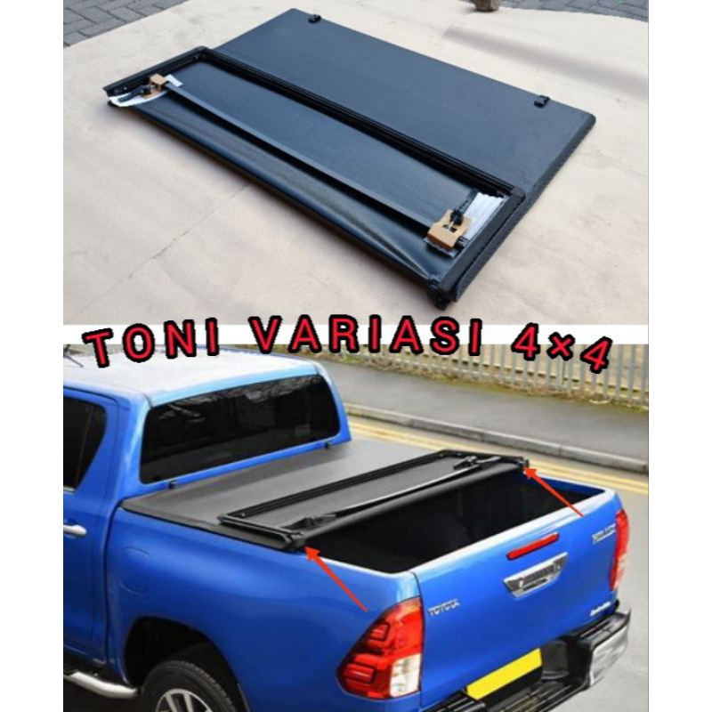 Jual Tutup Bak Soft Tri Fold/Lipat Tiga Double Cabin Hilux | Shopee ...