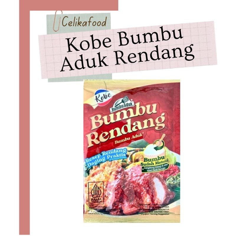 Jual Kobe Bumbu Aduk Rendang 20gr Sachet Matang Bumbu Makanan Instan ...