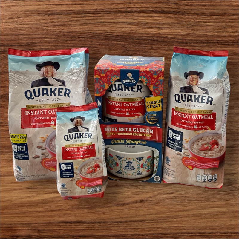Jual Quaker Instant Oatmeal 200g/800g/ 1.2 Kg | Shopee Indonesia