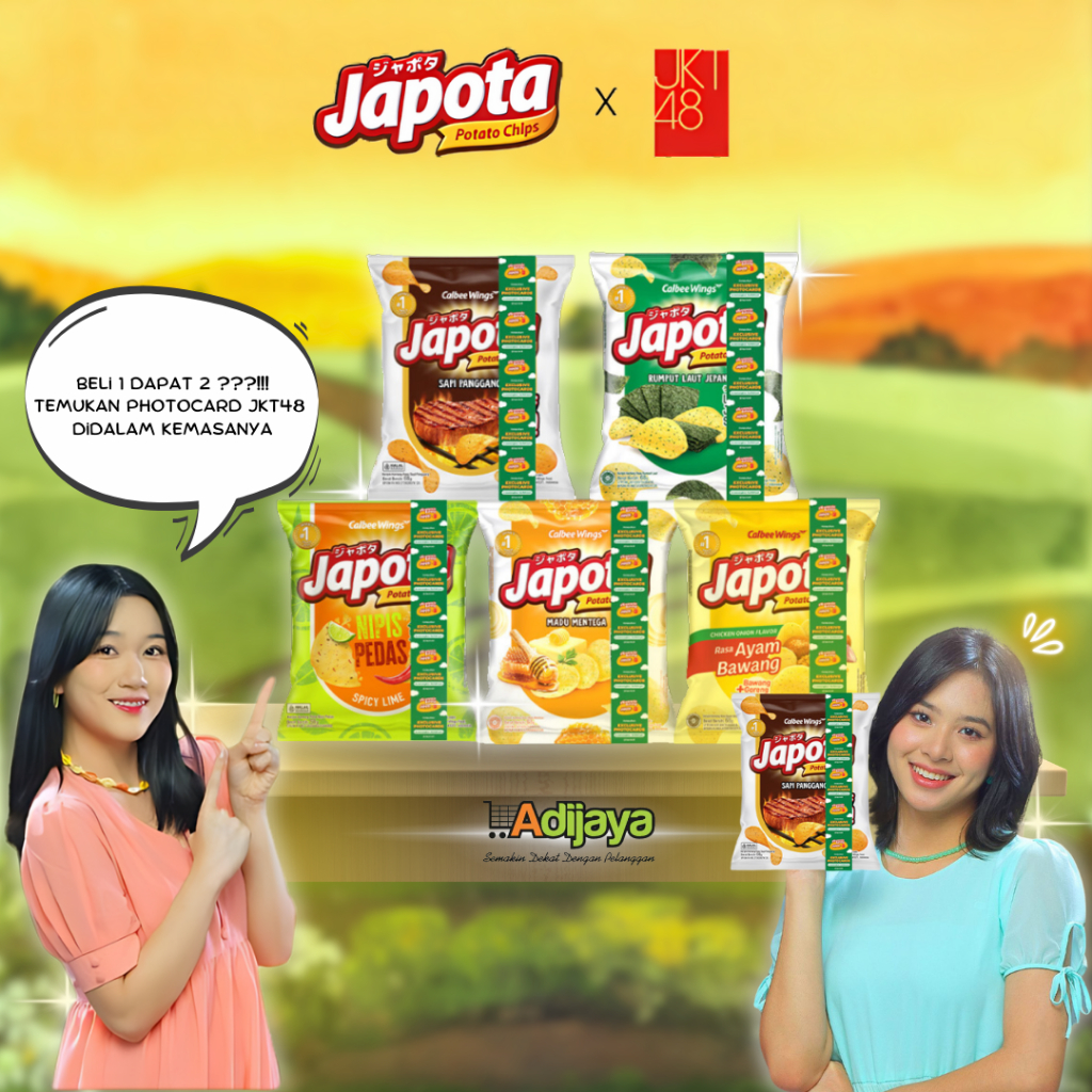 Jual [BELI 1 DAPAT 2] JAPOTA x JKT48 68g RASA JAPANESE SEAWEED | BEEF SAPI PANGGANG | AYAM ...
