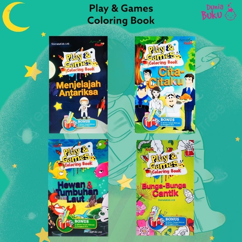 Jual Buku Mewarnai - Play Games Coloring Book | Shopee Indonesia