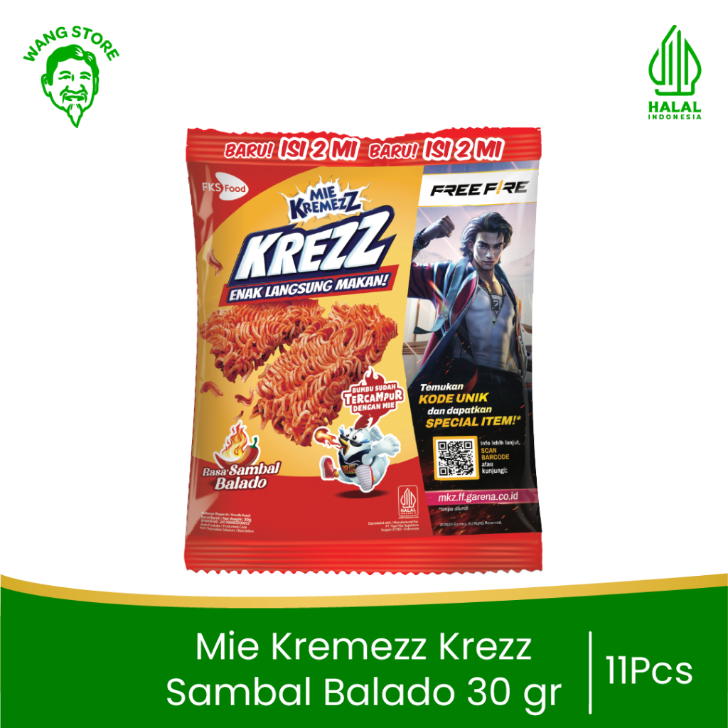 Jual Mie Kremezz Krezz - Sambal Balado - 30gr - 11 PCS | Shopee Indonesia