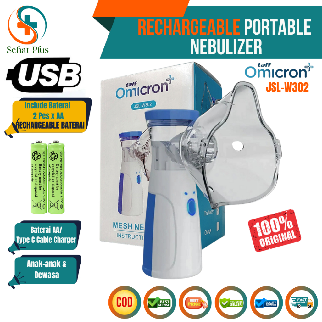 Jual Rechargeable Portable Nebulizer Alat Uap Pernafasan Nebu Alat ...